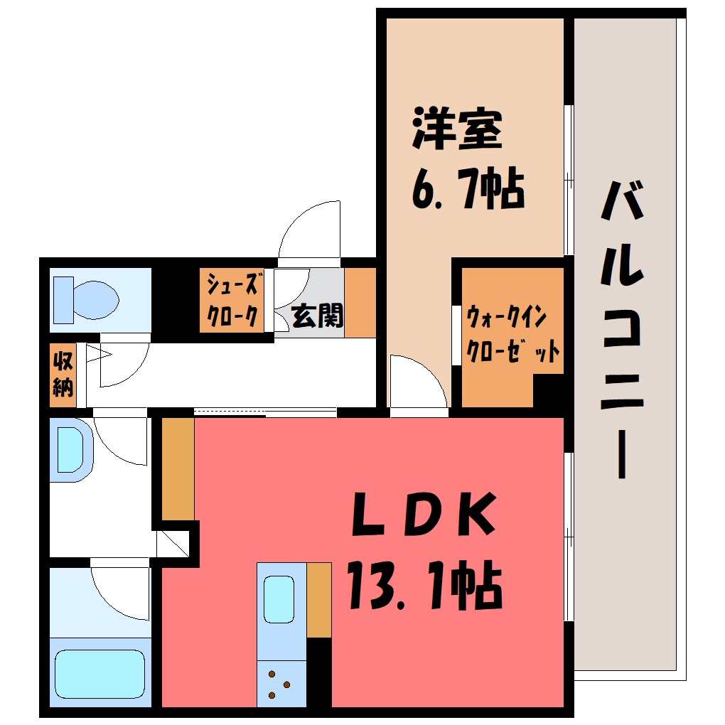 ☆伝馬町・1LDK・積水ハウス施工・マンションタイプ☆｜宇都宮 賃貸のことなら小金井不動産